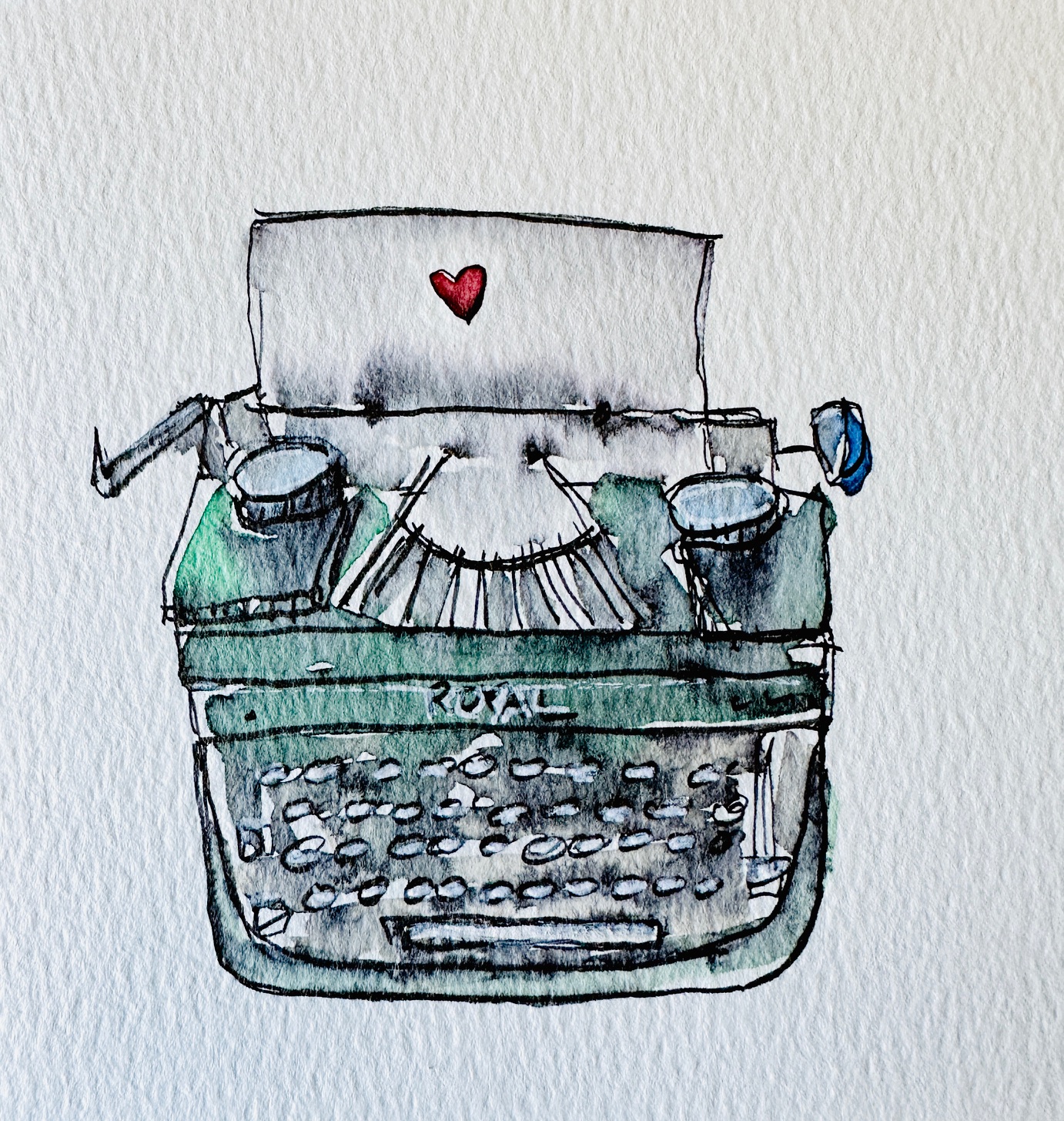 Painting Challenge: Typewriter - Watercolor Beginners and Beyond