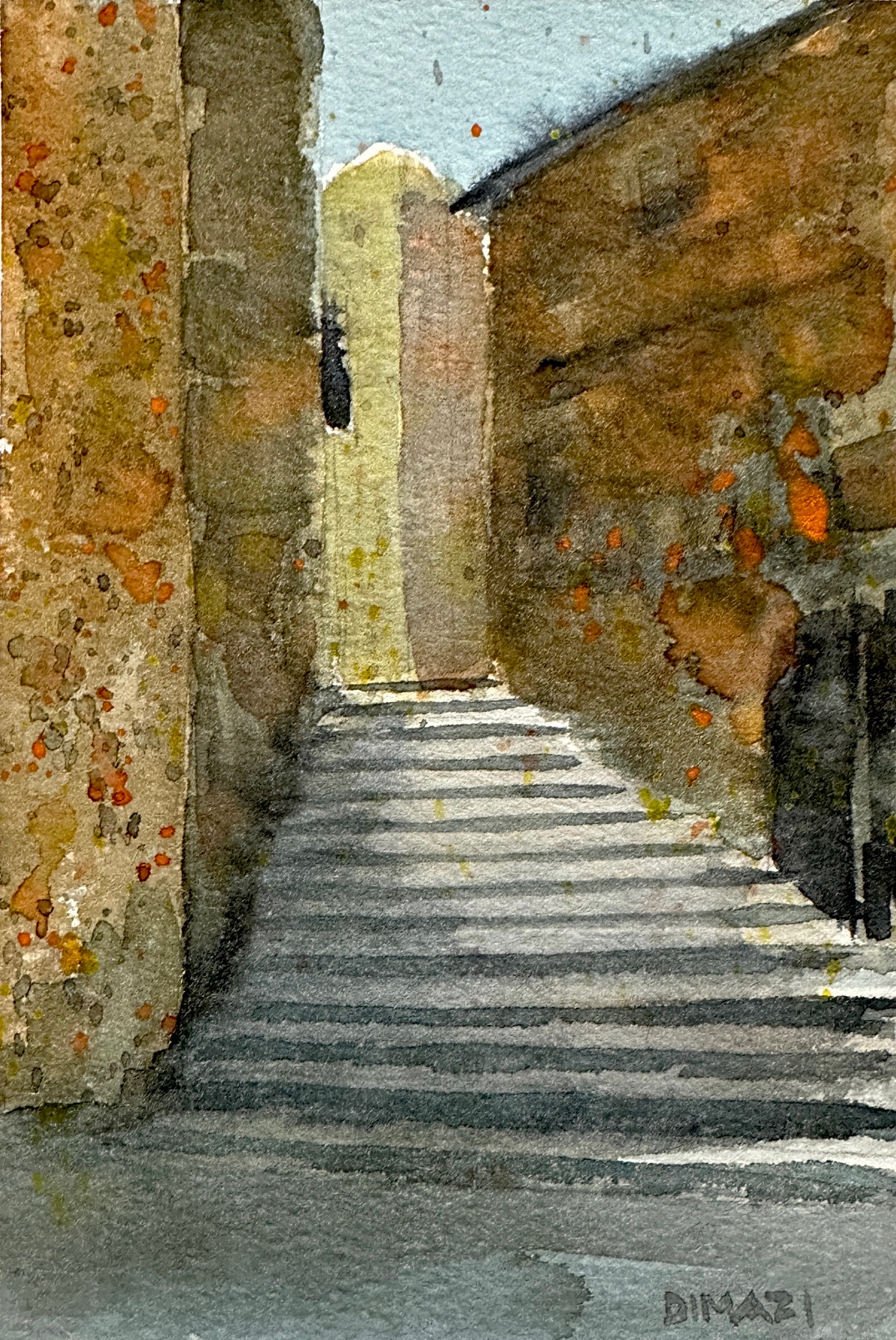 Painting Challenge: Stairs - Watercolor Beginners and Beyond