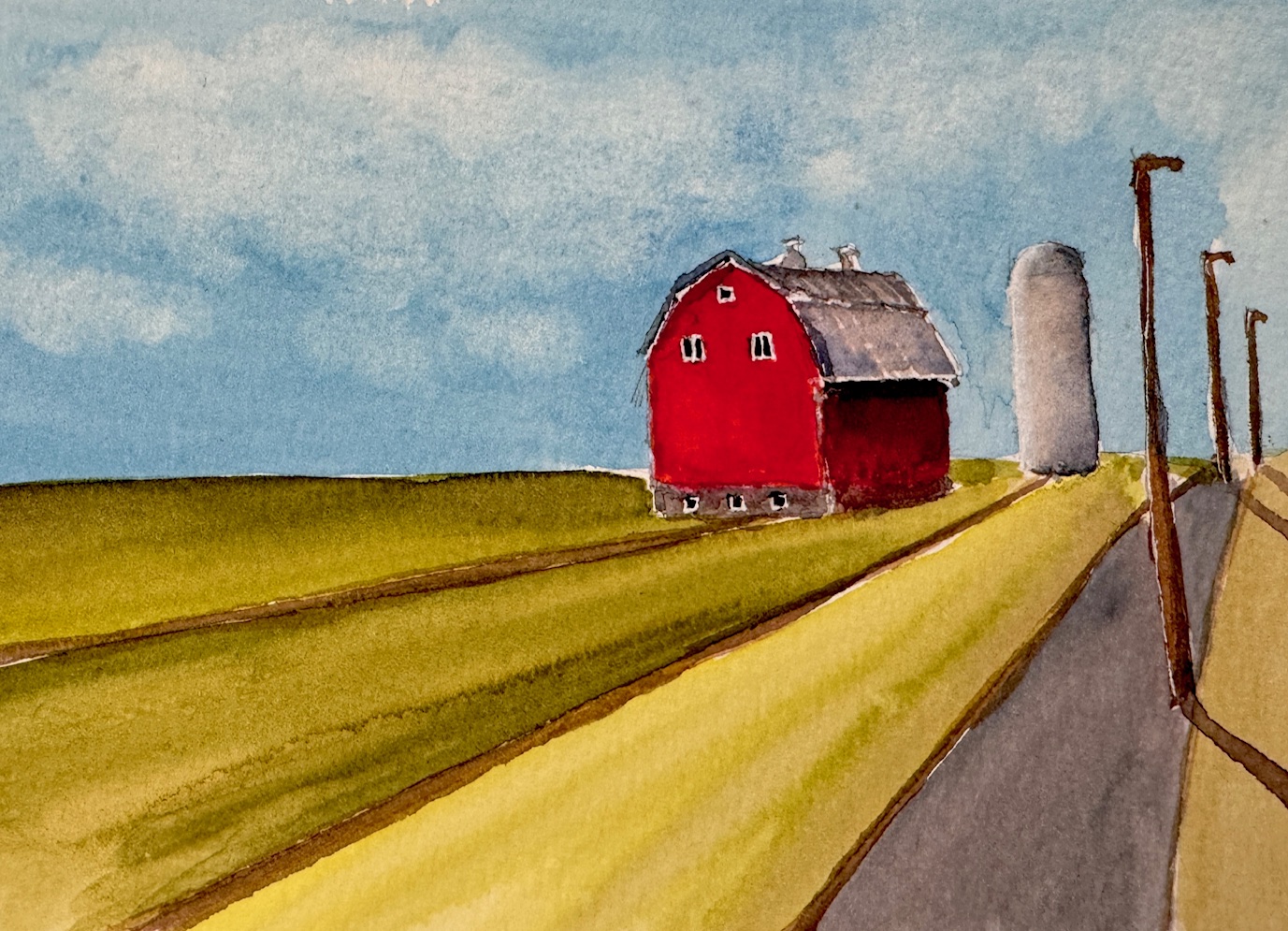 Painting Challenge: Barns - Watercolor Beginners and Beyond