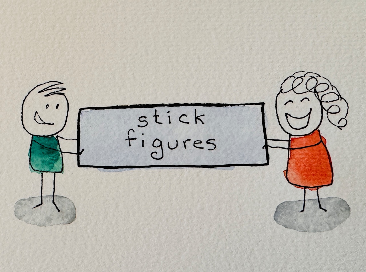 Painting Challenge: Stick Figures - Watercolor Beginners and Beyond