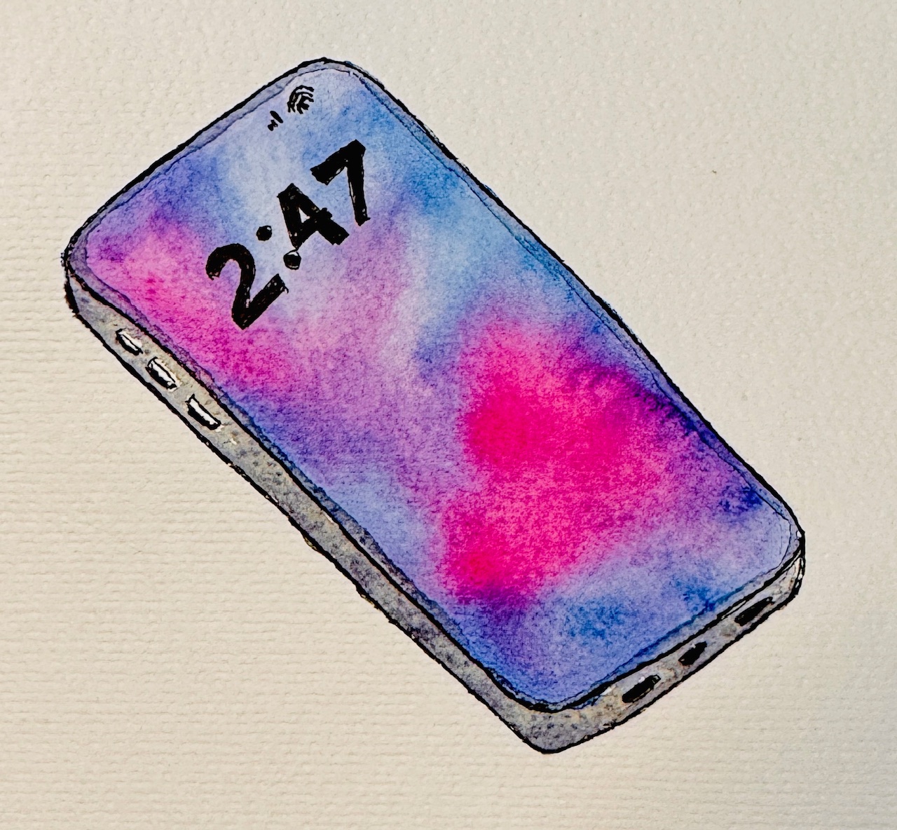 Painting Challenge: Cellphone - Watercolor Beginners and Beyond
